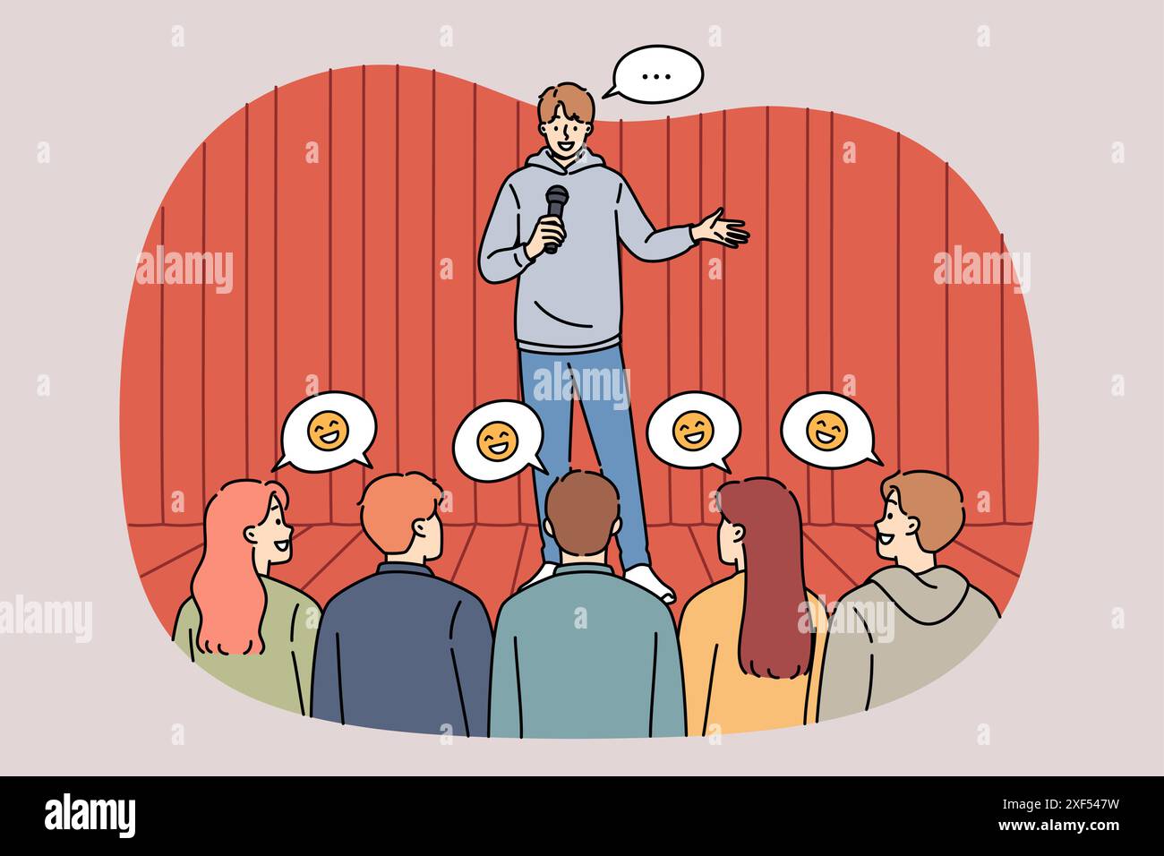 Stand up jokes Stock Vector Images - Alamy