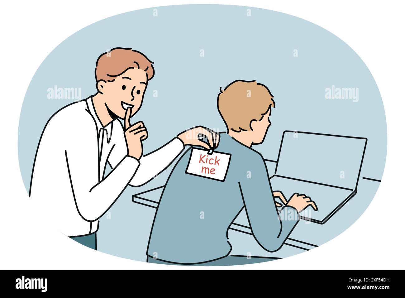 Male banter Stock Vector Images - Alamy