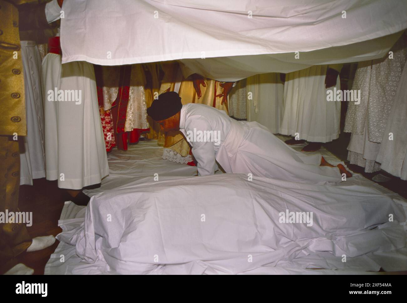 Prostrate in adoration and submission before the new Bishop and the ...