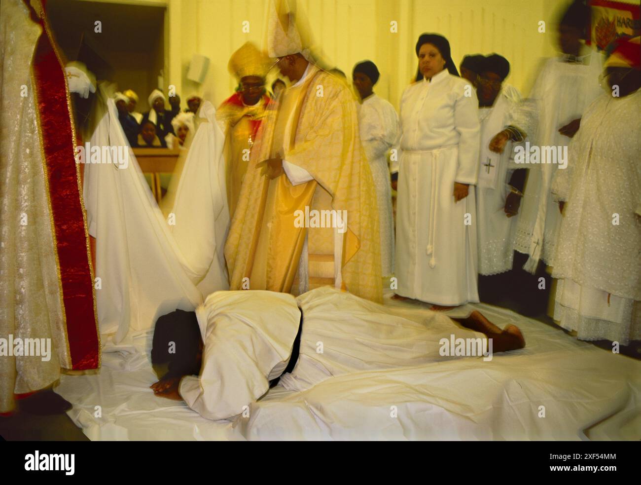 Prostrate in adoration and submission before the new Bishop and the ...