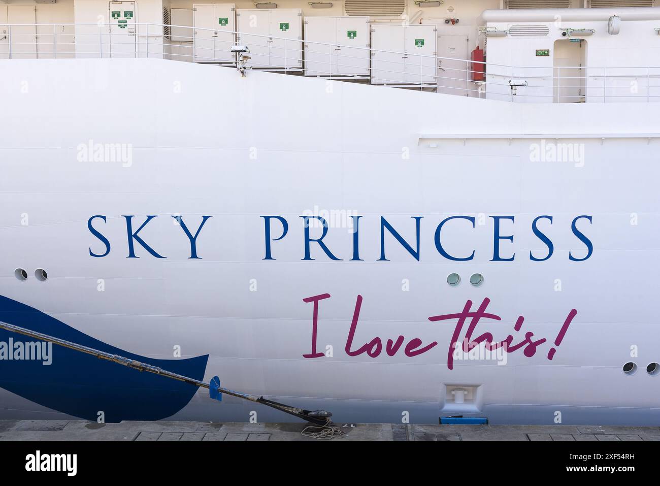 Logo of the MS Sky Princess - I love this! Side of the ship. Princess cruise Carnival Cruise ...