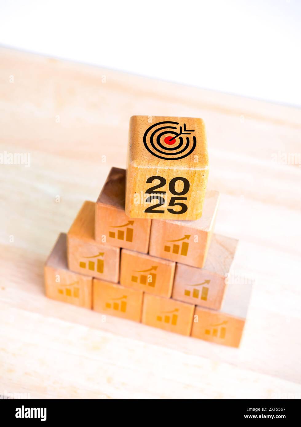 2025 business goal and success banner concept. 2025 year numbers with ...