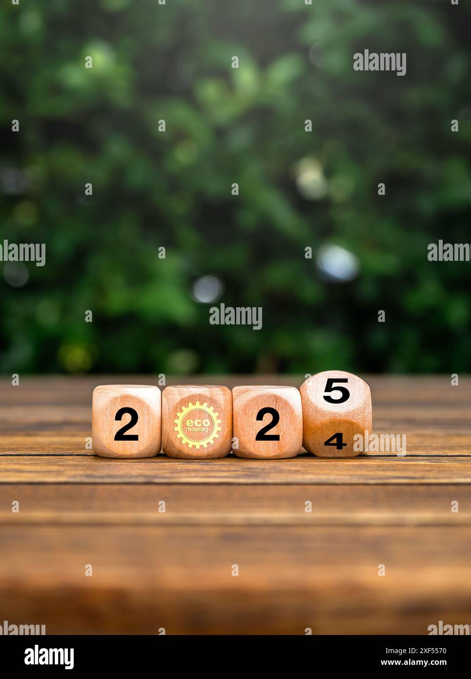 Happy new year 2025 with green business goal, Environmental ...