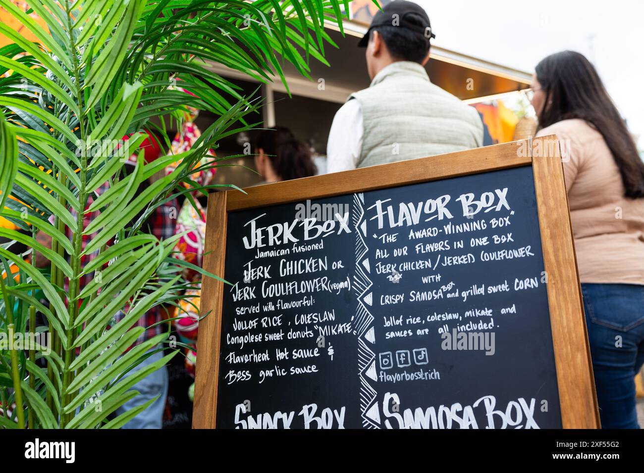 Daily life, Afro-caribian food at a street food festival, in Malmö ...