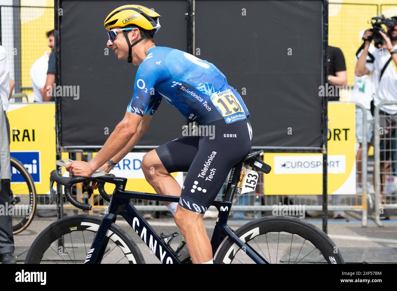 Davide Formolo, Movistar Team. during Stage 3 - Start, Tour De France ...