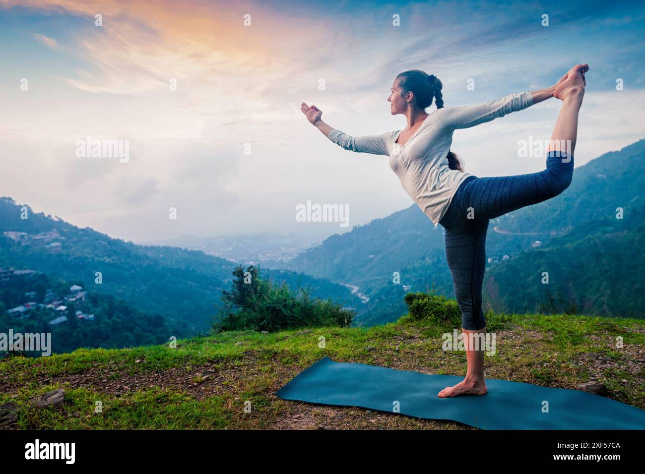 Natarajasana lord dance pose hi-res stock photography and images - Alamy