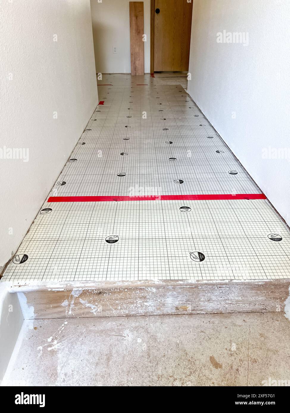 Preparing Stairs for New Flooring Installation in Home Renovation Stock ...