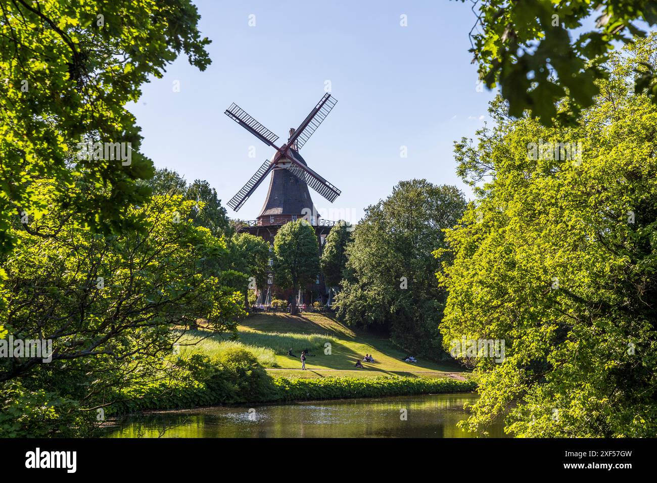 Restaurant Beck's Mühle (Mühle am Wall). Bremen, Germany Stock Photo ...