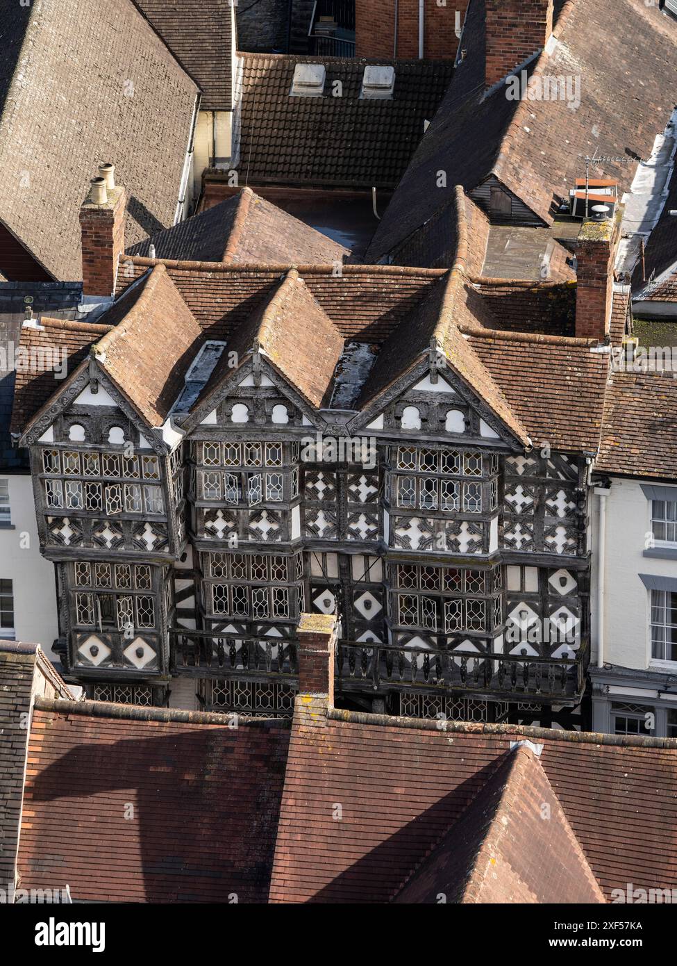 The rooftops of Ludlow viewed from St Laurence's Church, Ludlow ...