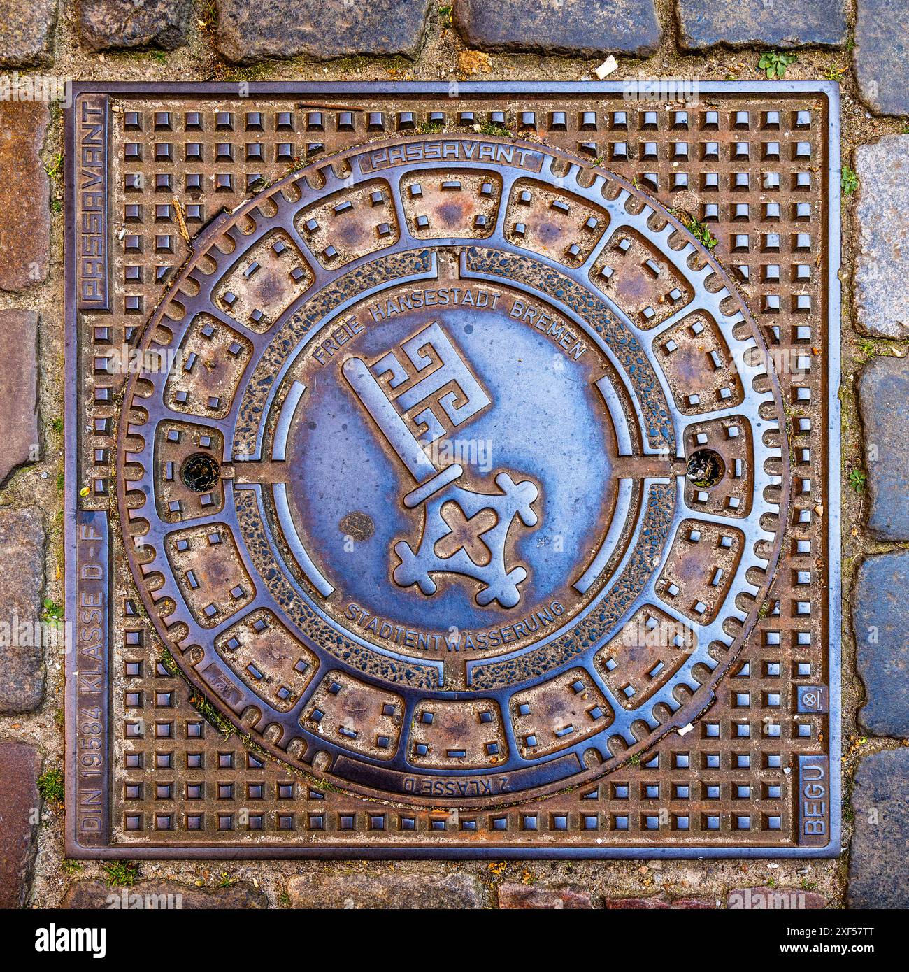 Manhole bremen germany emblem key cover hi-res stock photography and ...