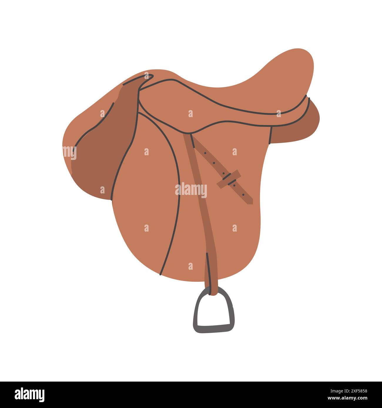 English Horse Saddle. Equestrian tack. Equine sports. Horse stables ...