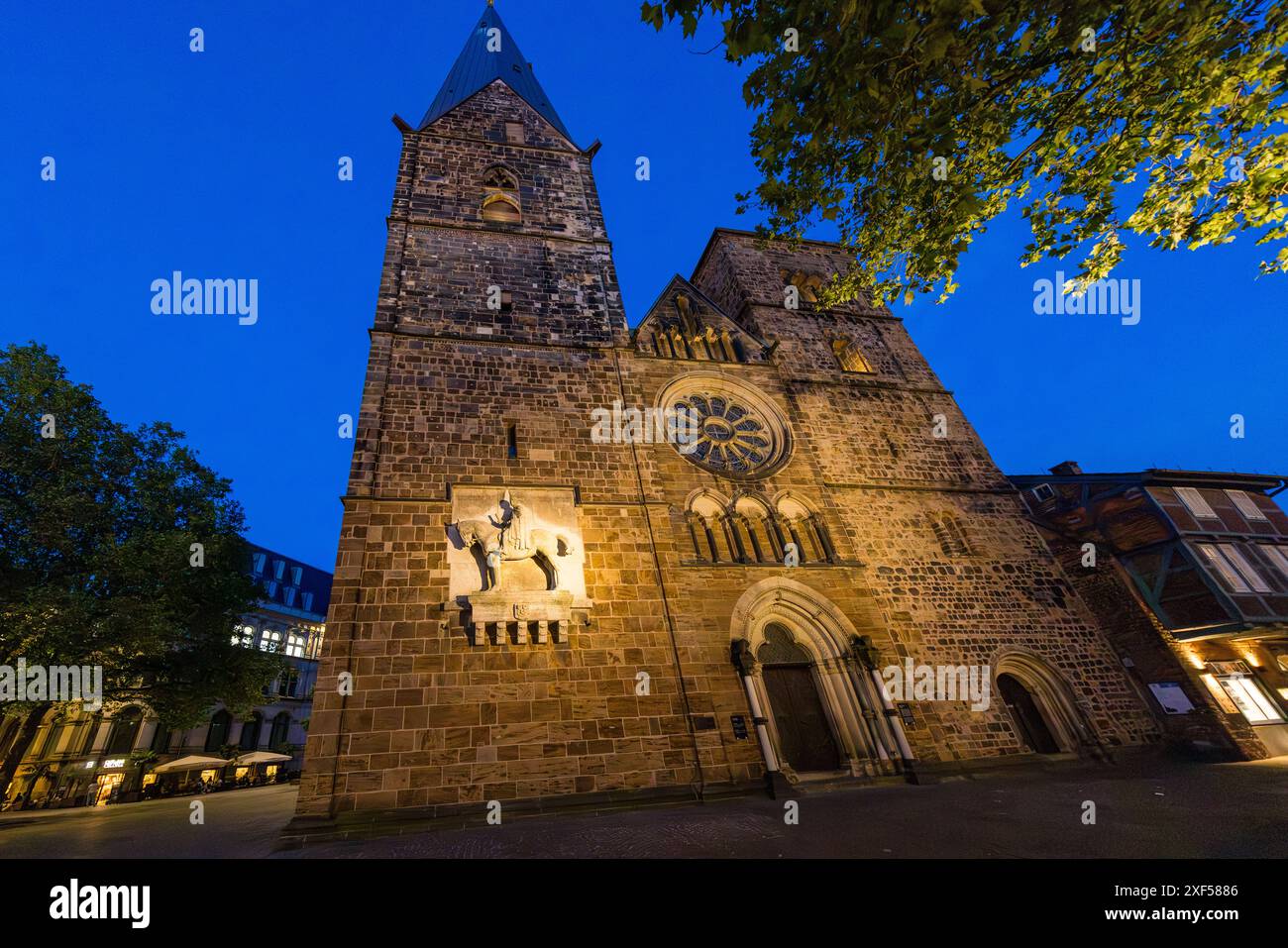 The Moltkedenkmal is located on the wall of the north tower of the ...