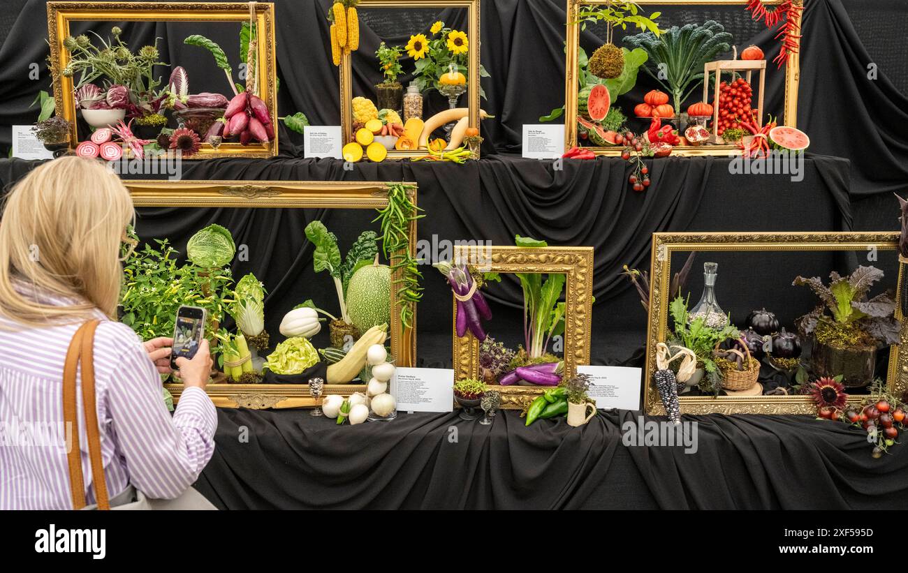 London, UK. 1 July 2024. An installation resembling Old Masters ...