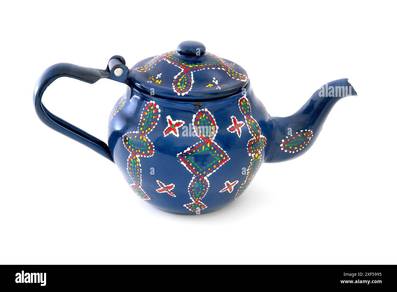Traditional Moroccan Berrad teapot on a white background Stock Photo ...