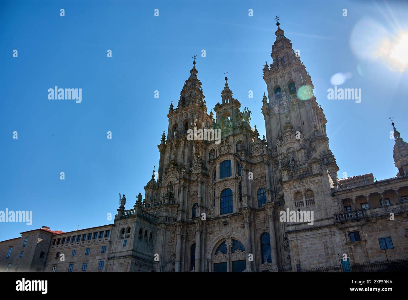 This impressive image captures the majesty of the Santiago de ...