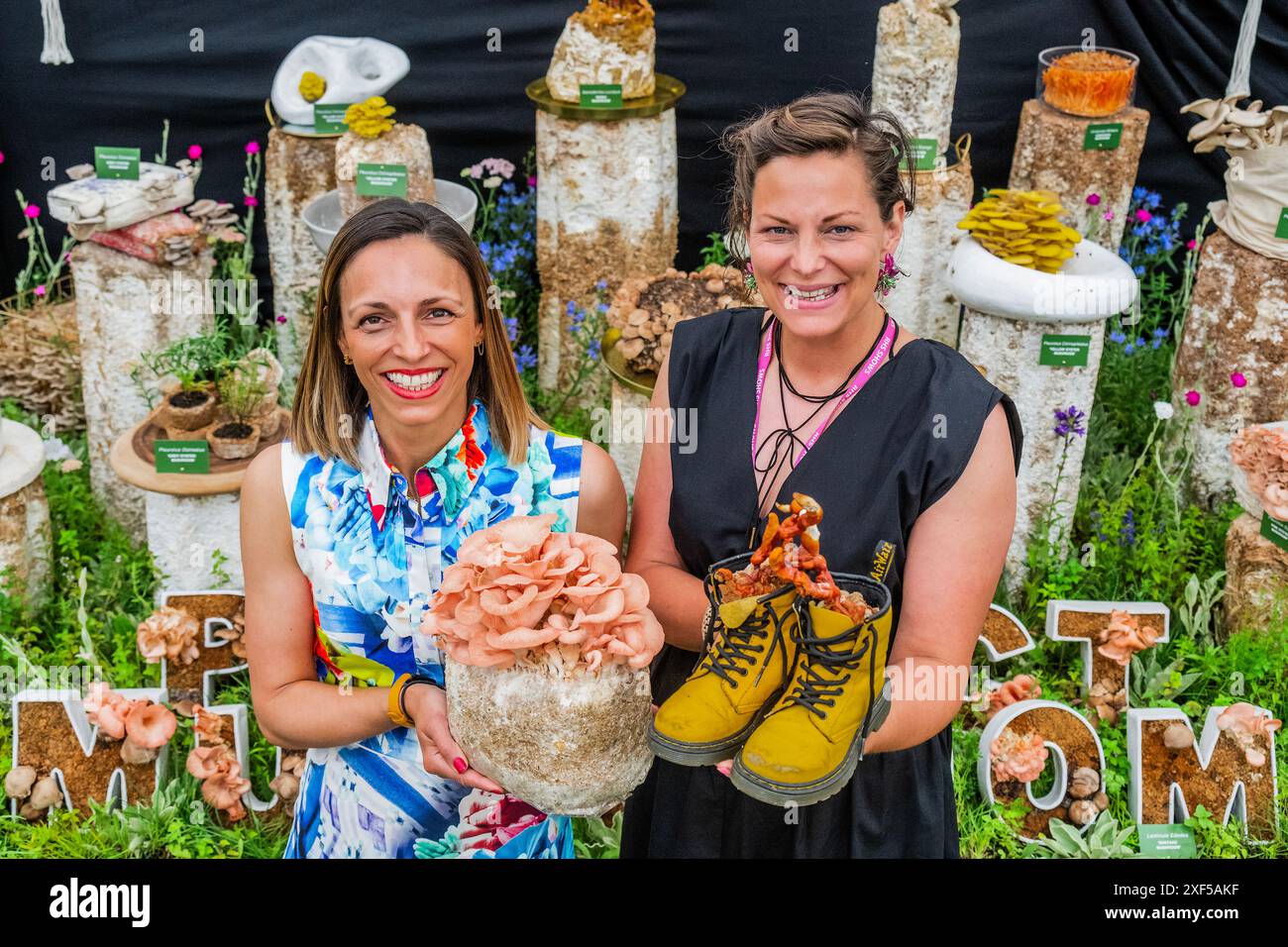 London, UK. 1st July, 2024. Staff show off their dramatic mushrooms, on ...