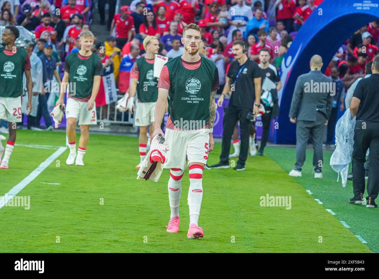 Orlando, Florida, USA, June 20, 2024, Canada player Joel Waterman #5 ...