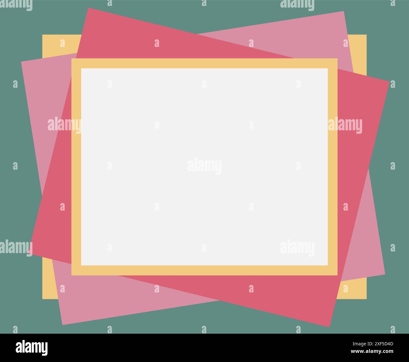 Vector illustration frame or border of colorful rectangles. Empty space ...