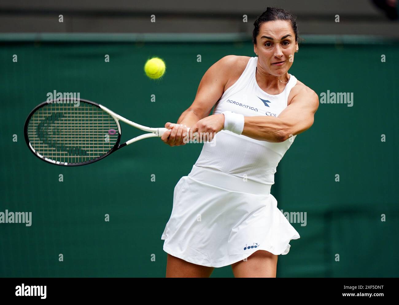 Martina Trevisan during her match against Madison Keys (not pictured ...