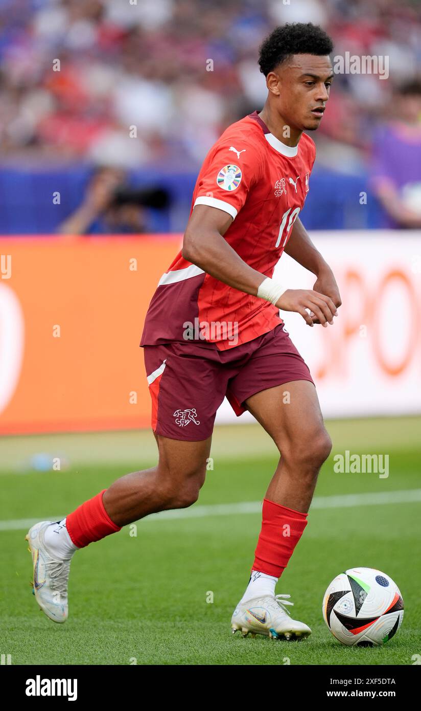 Switzerland's Dan Ndoye during the UEFA Euro 2024 round of 16 match at ...