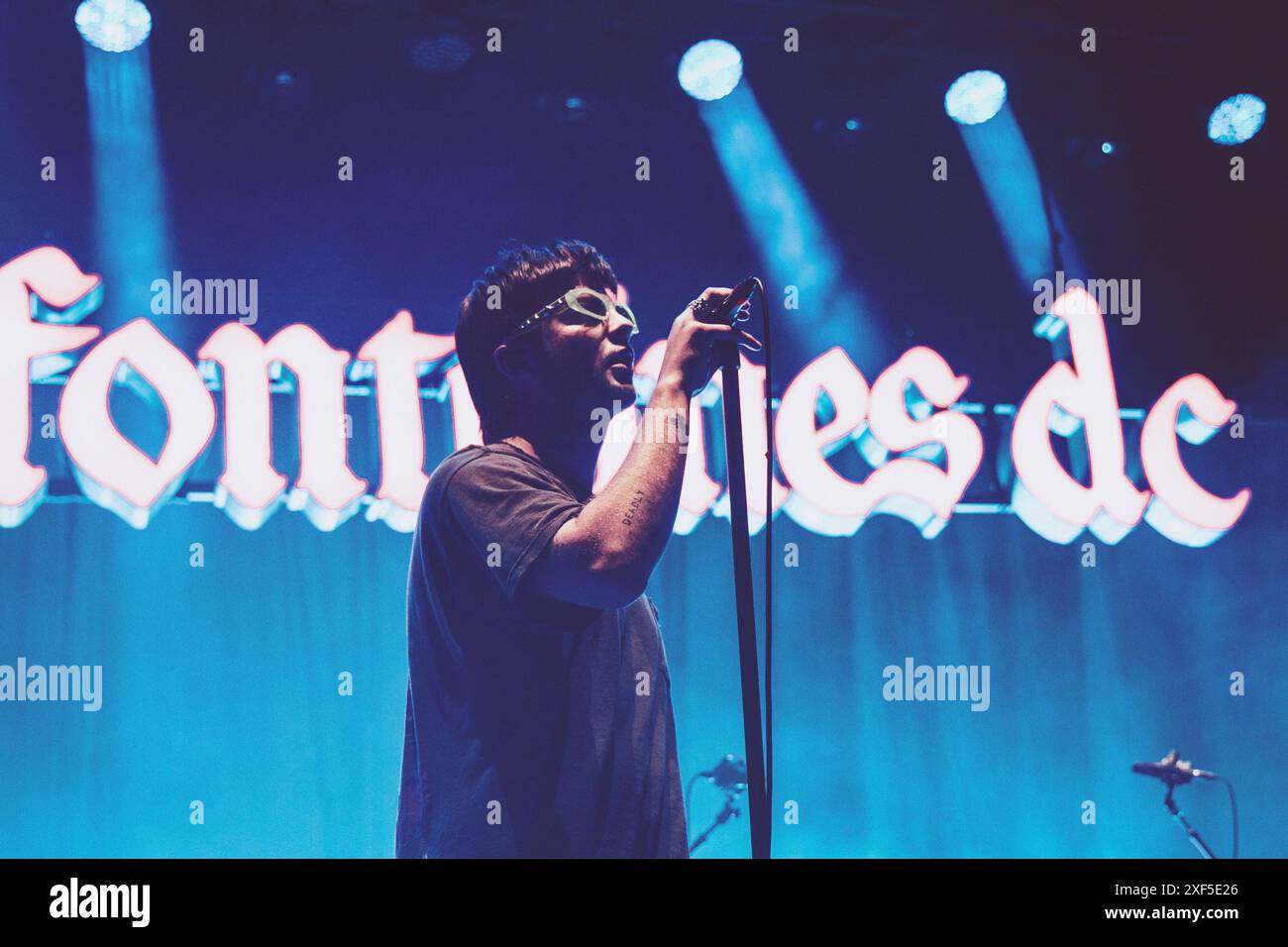 Roma, Italy. 25th June, 2024. Grian Chatten and his band Fomntaines Dc ...