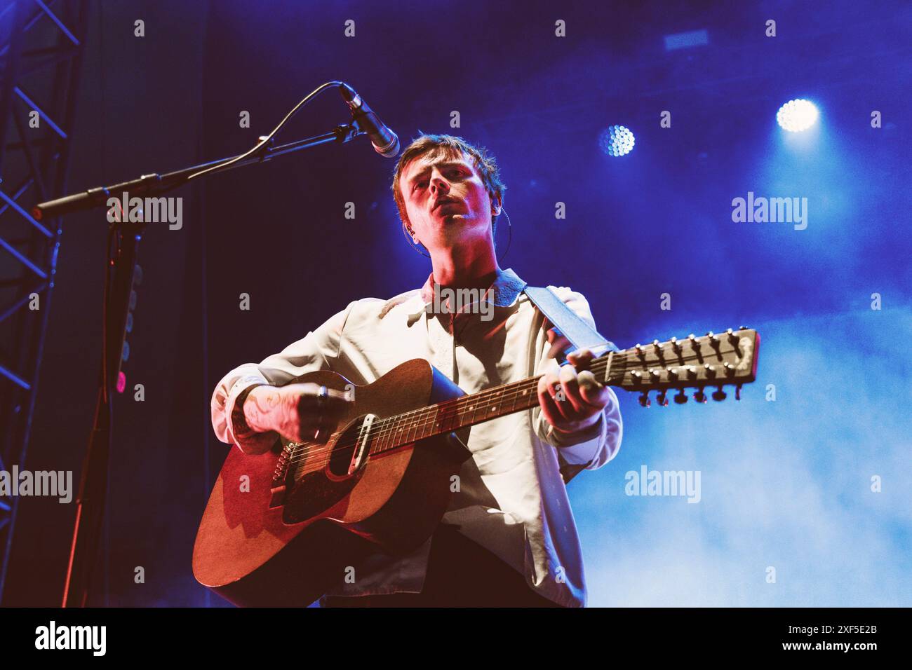 Roma, Italy. 25th June, 2024. Conor Curley and his band Fomntaines Dc ...