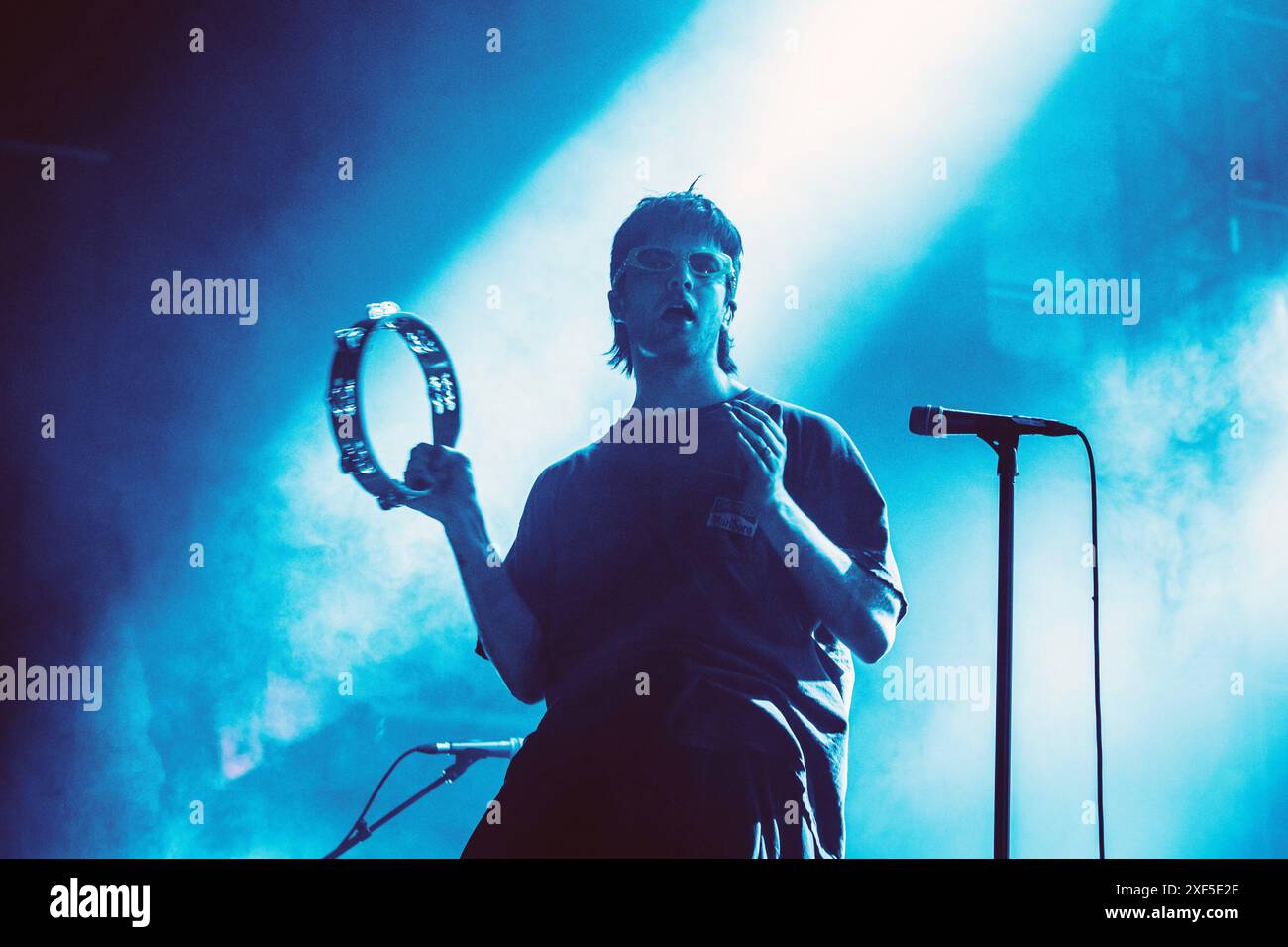 Roma, Italy. 25th June, 2024. Grian Chatten and his band Fomntaines Dc ...