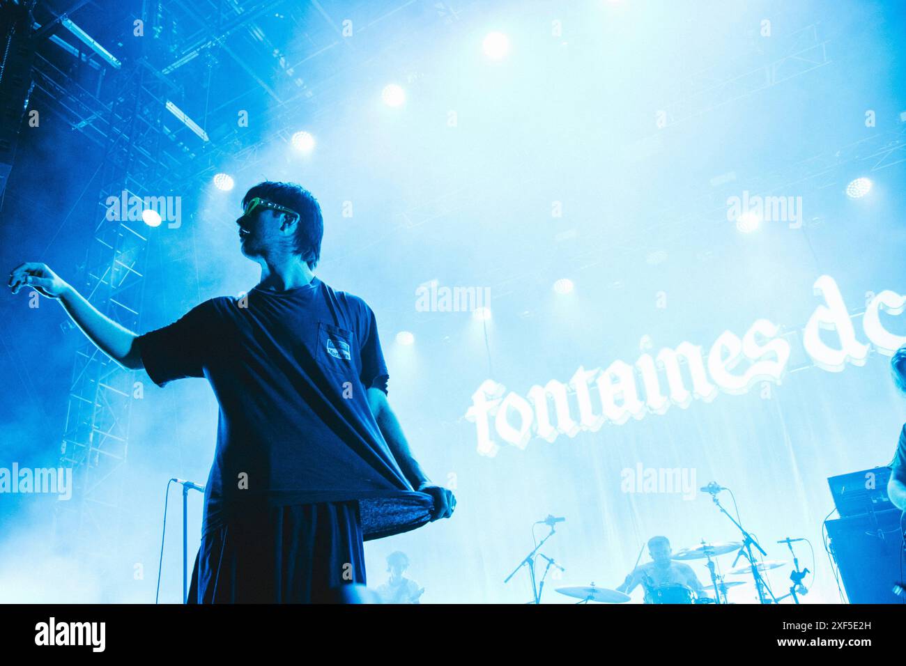 Roma, Italy. 25th June, 2024. Grian Chatten and his band Fomntaines Dc ...