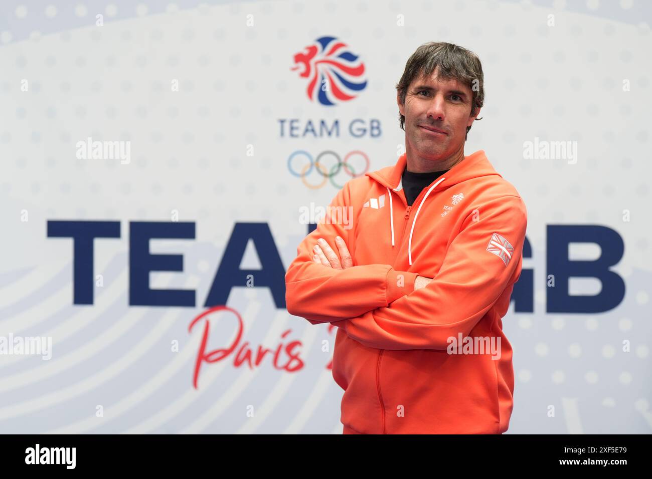 Andy MacDonald during a Team GB kitting out session for the Paris ...