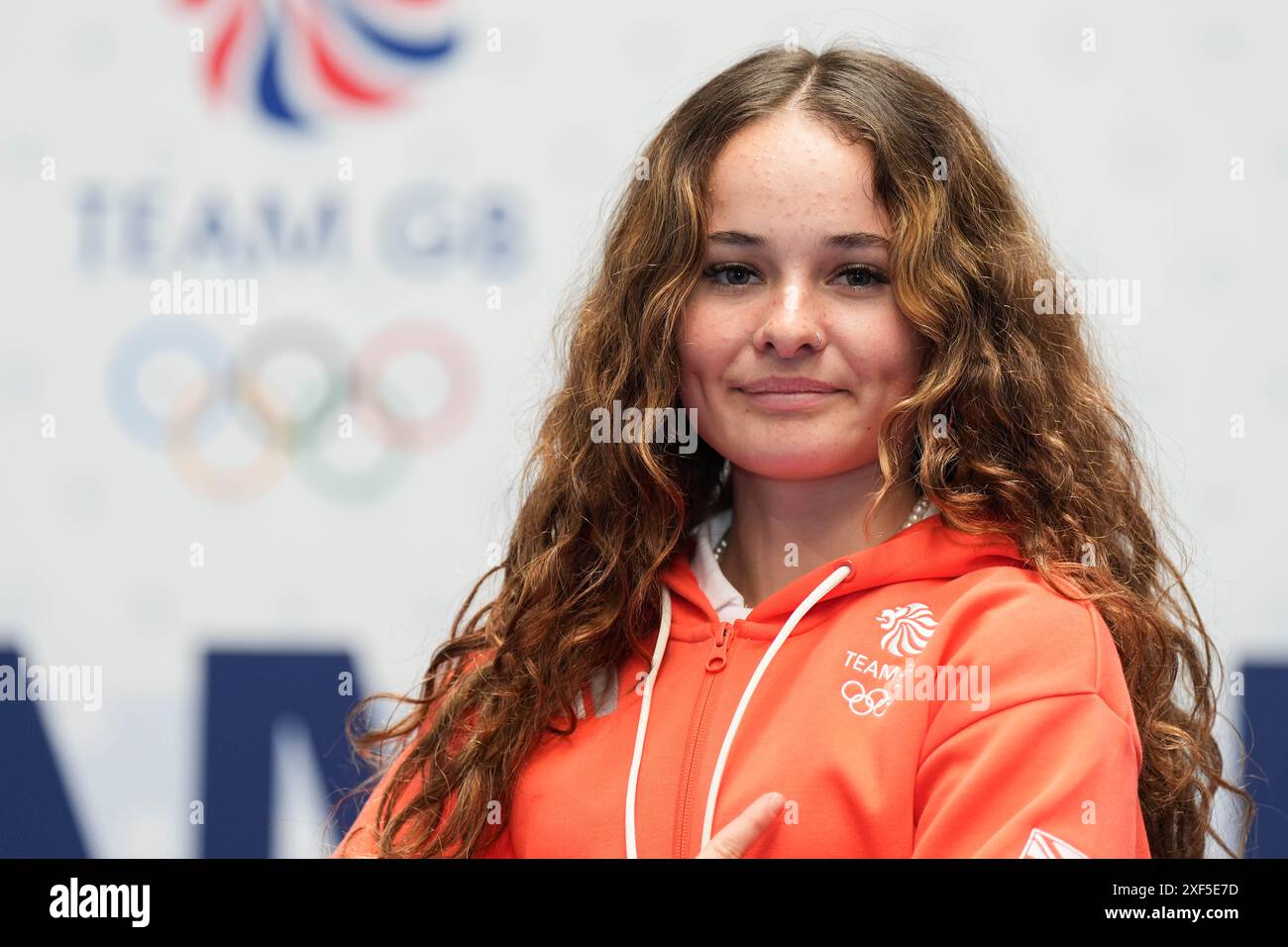 Lola Tambling during a Team GB kitting out session for the Paris ...