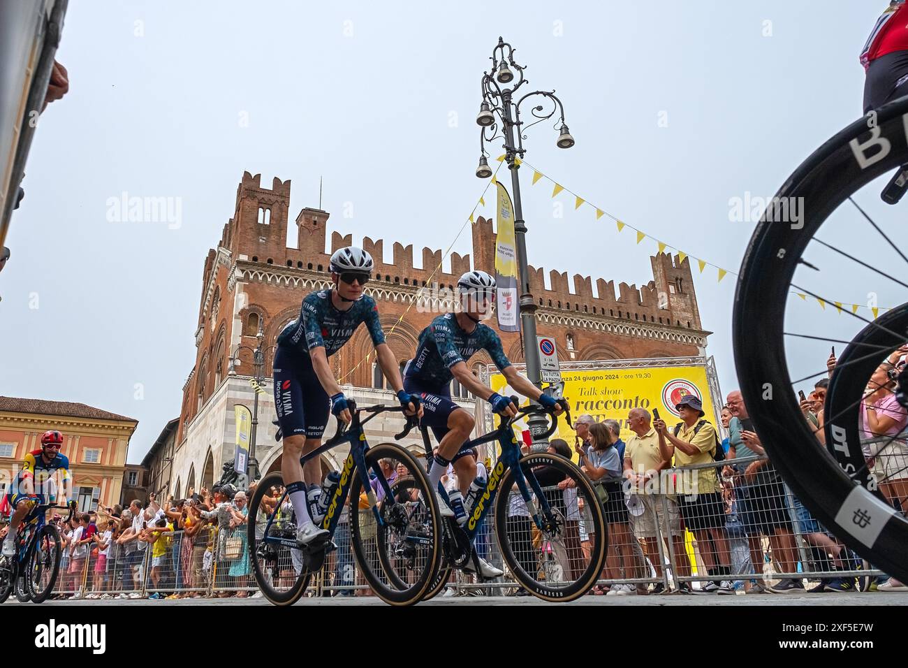Piacenza, Italy, 1st july 2024. 3rd Stage of Tour de France start from ...