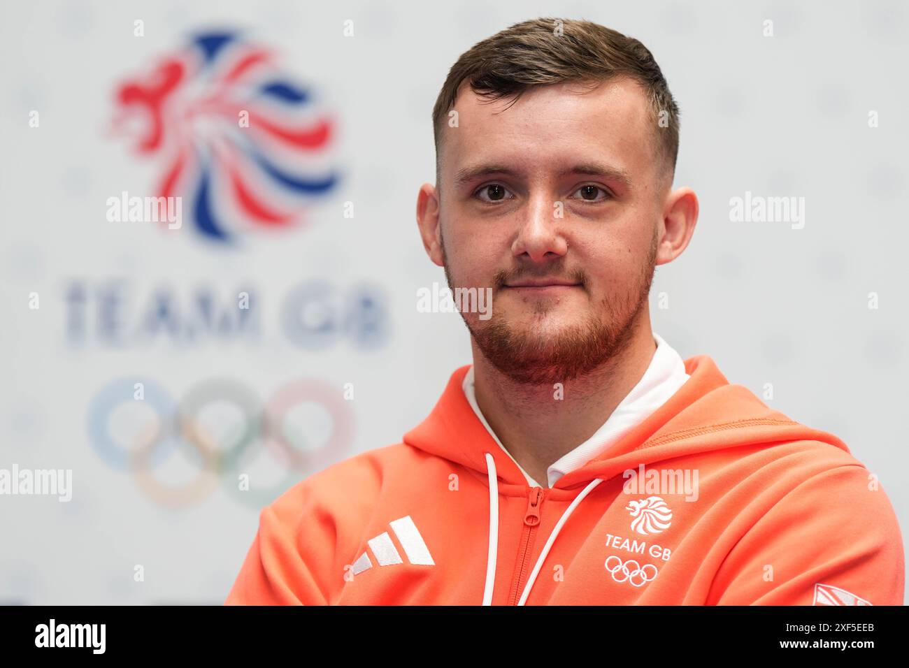 Alex Wise during a Team GB kitting out session for the Paris Olympics ...