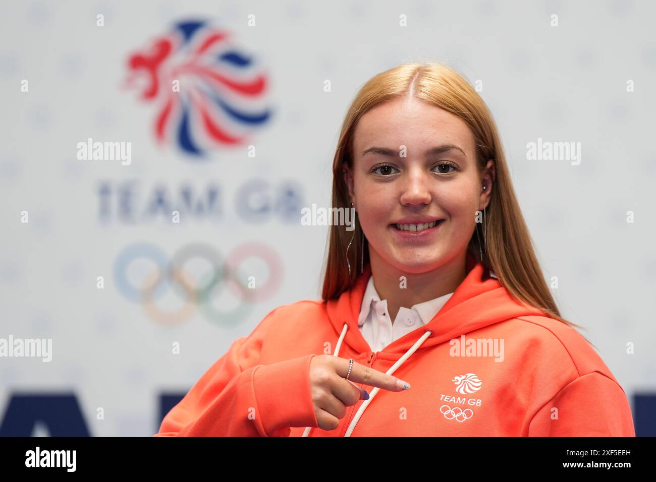 Megan Havers during a Team GB kitting out session for the Paris ...