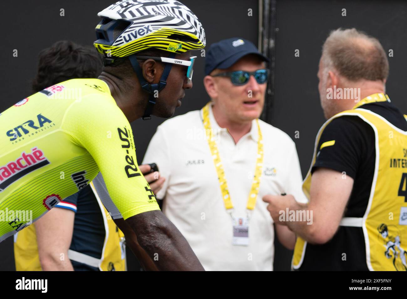 Biniam Girmay Hailu, team Intermarche-Wanty. during Stage 3 - Start ...