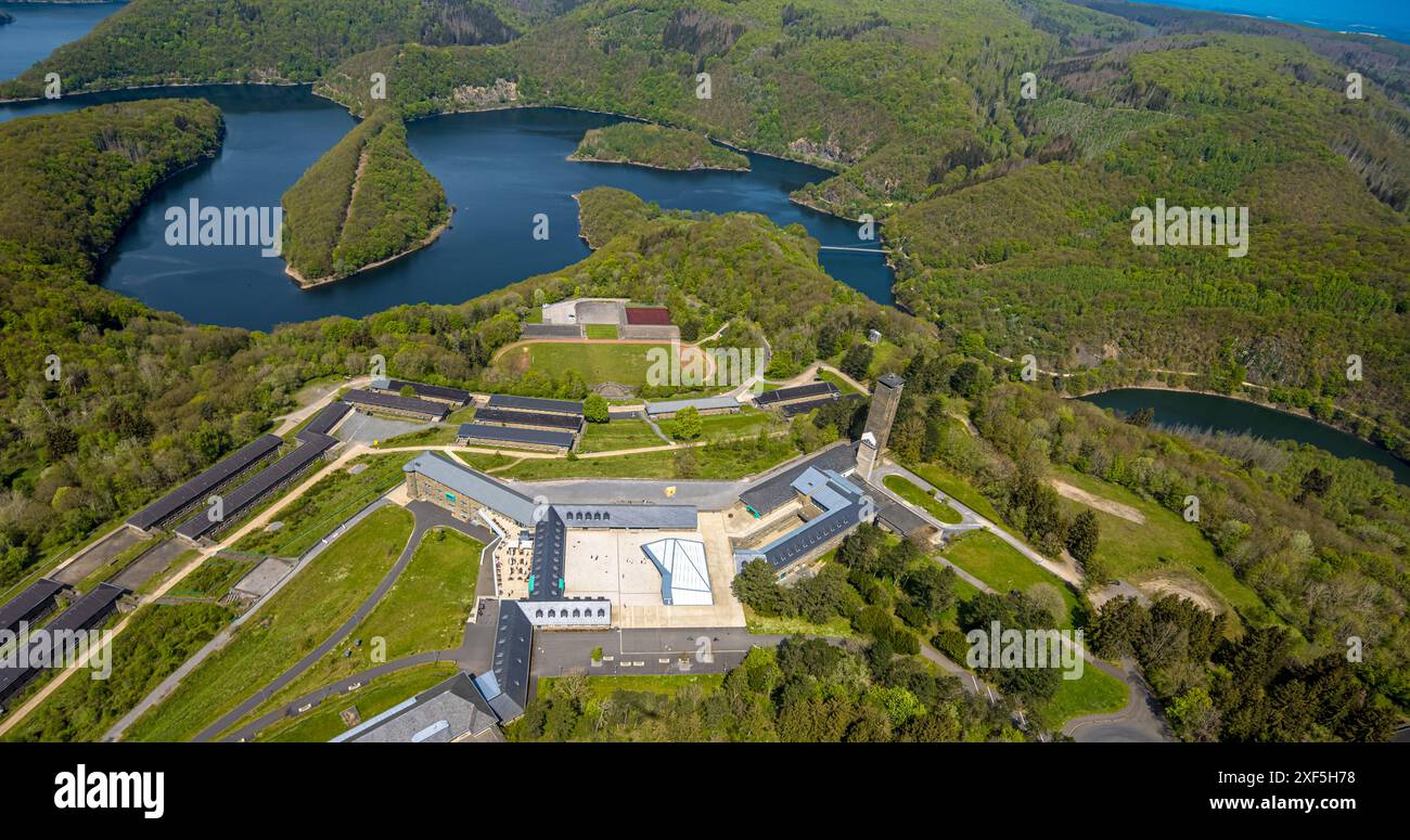 Aerial view, Vogelsang IP building complex and historical museum on ...