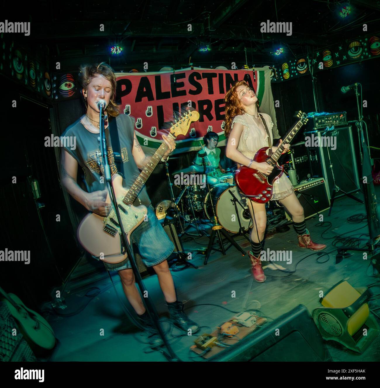 The band DIE SPITZ performs at the FarOut Lounge, Austin, Texas Stock ...