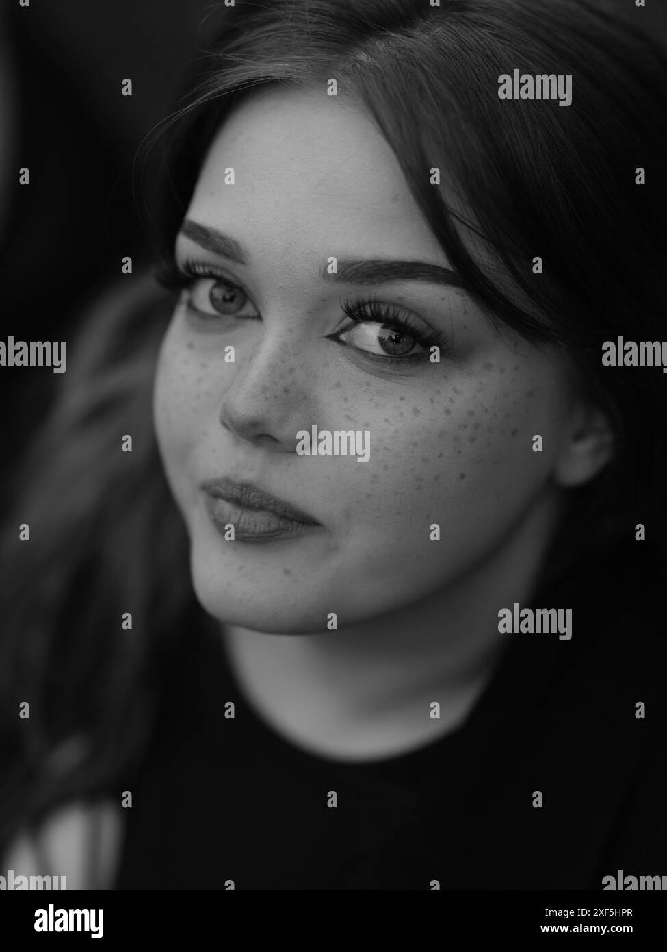 Portrait of a beautiful stranger taken during Midsommar in Lund, Sweden ...