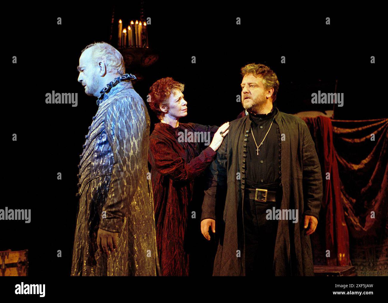 Hamlet 'sees' his father's ghost - l-r: Sylvester Morand (Hamlet's ...