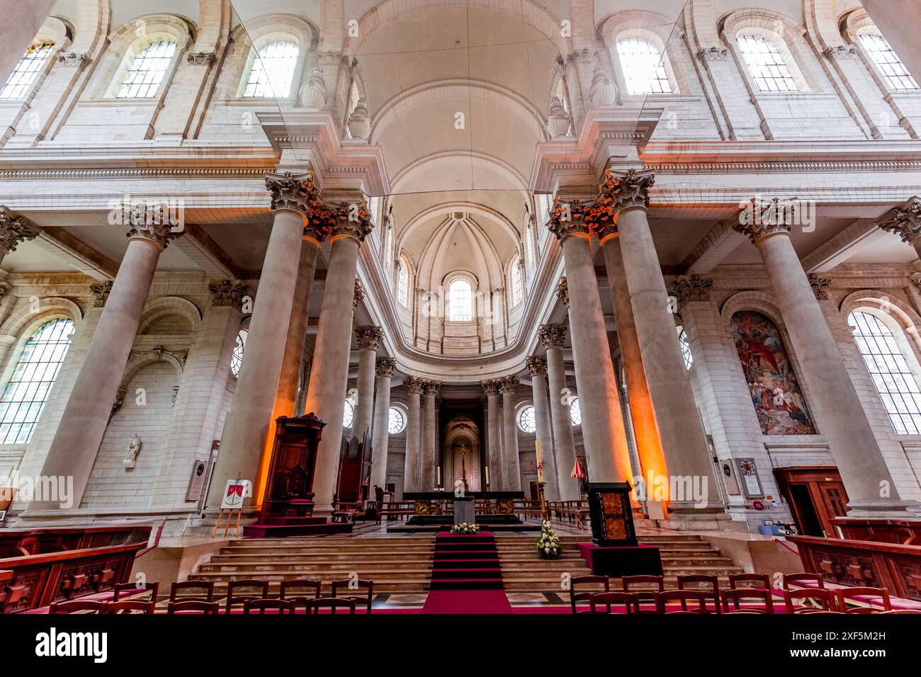 ARRAS, FRANCE, JUNE 16, 2024 : interior architectoral decors and ...