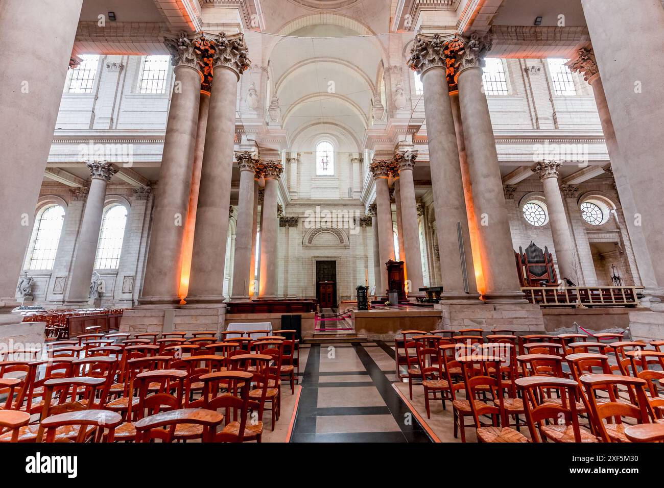 ARRAS, FRANCE, JUNE 16, 2024 : interior architectoral decors and ...