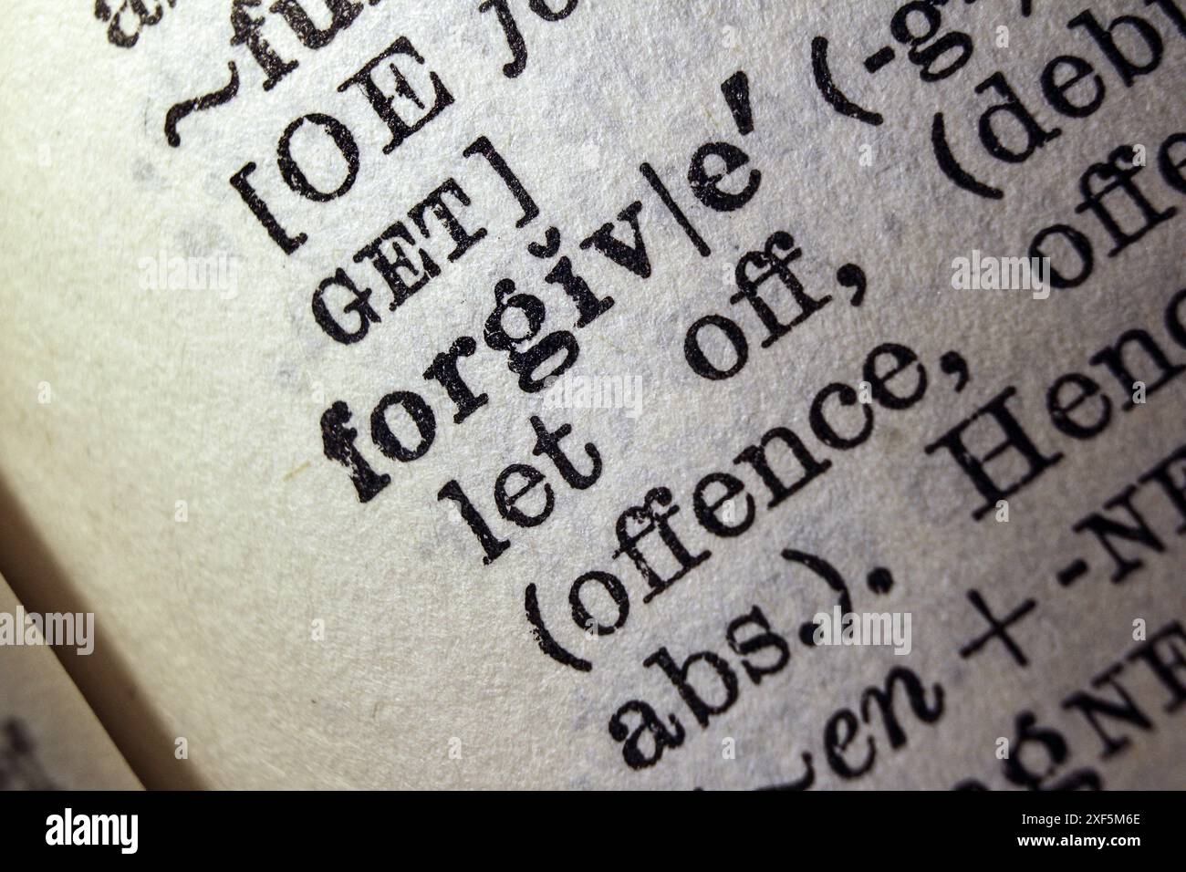 Forgive word hi-res stock photography and images - Alamy