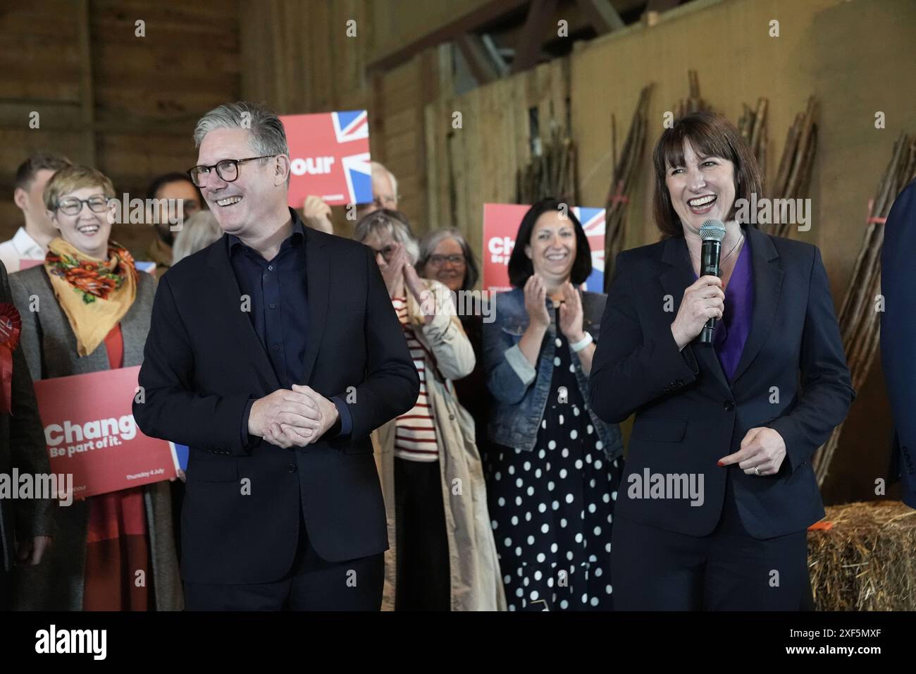 Labour leader Sir Keir Starmer and shadow chancellor, Rachel Reeves ...