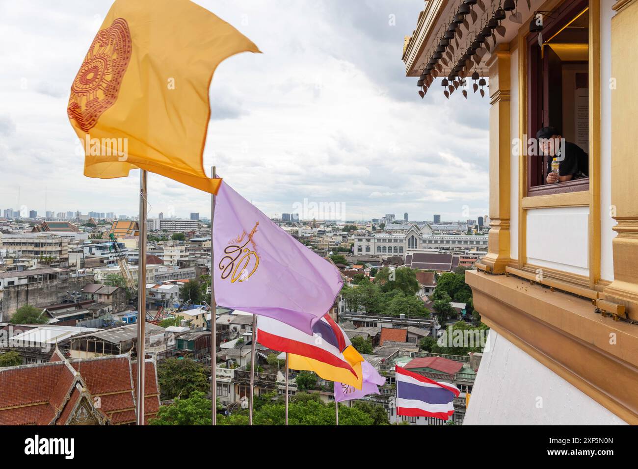 Bangkok thailand various flags hi-res stock photography and images - Alamy