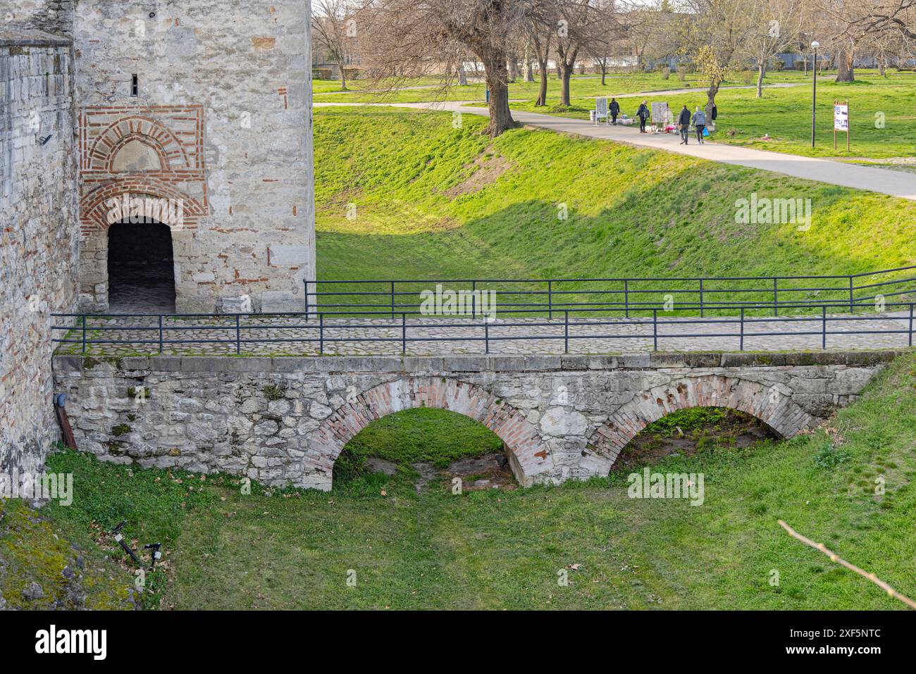 Vidin, Bulgaria - March 16, 2024: Bridge Entrance to Bridge Baba Vida ...
