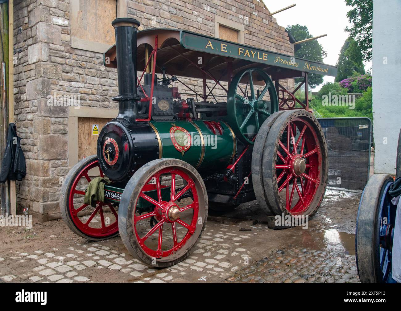A steam engine in the village of Chipping at the annual Chipping Steam ...