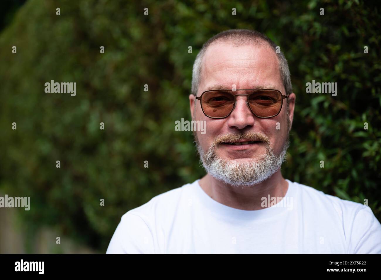 Casual portrait of a 48 yo white man wearing glasses, Borchtlombeek ...