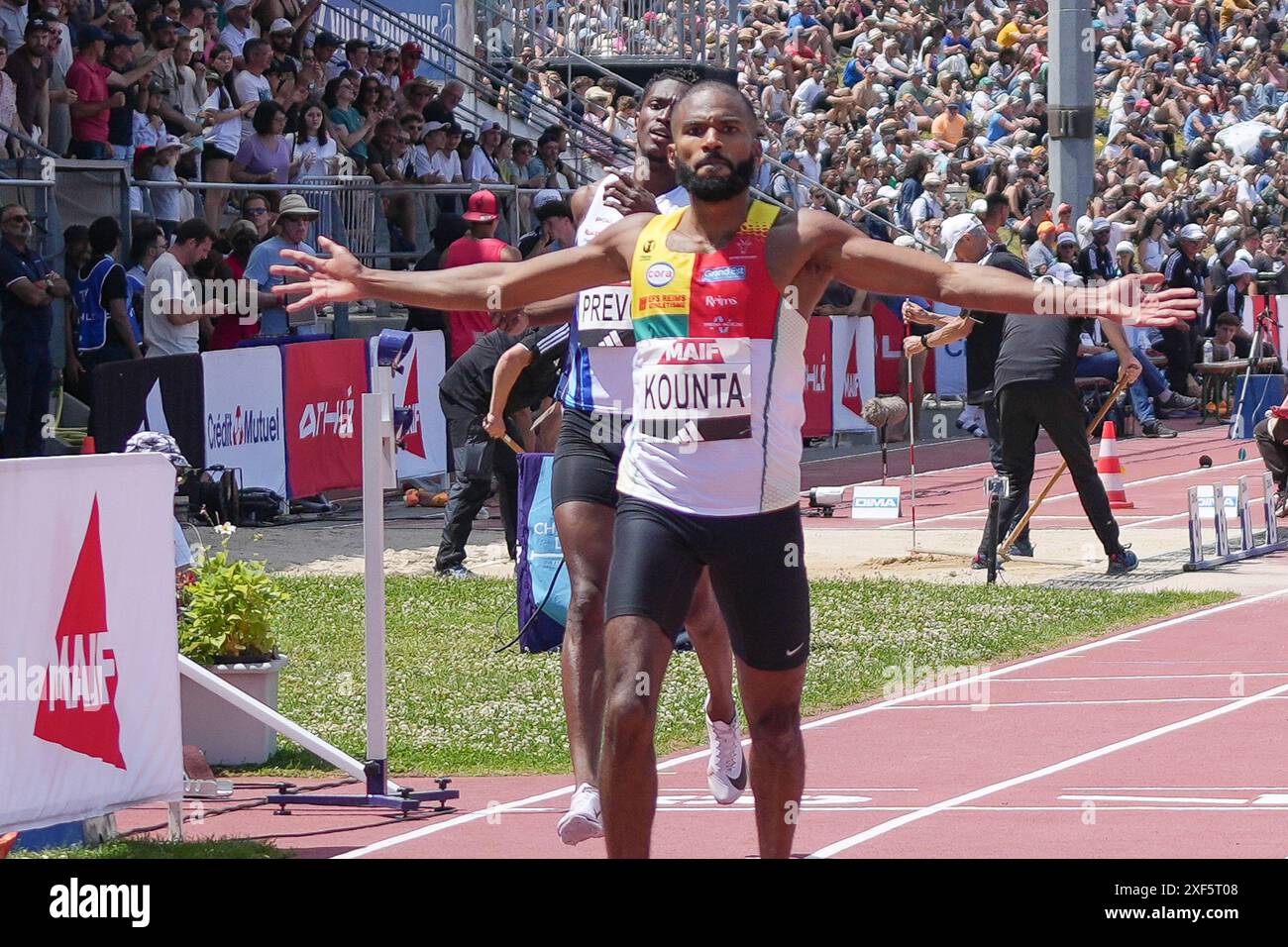 Angers, France. 30th June, 2024. Muhammad Abdallah Kounta, Men's 400 M ...