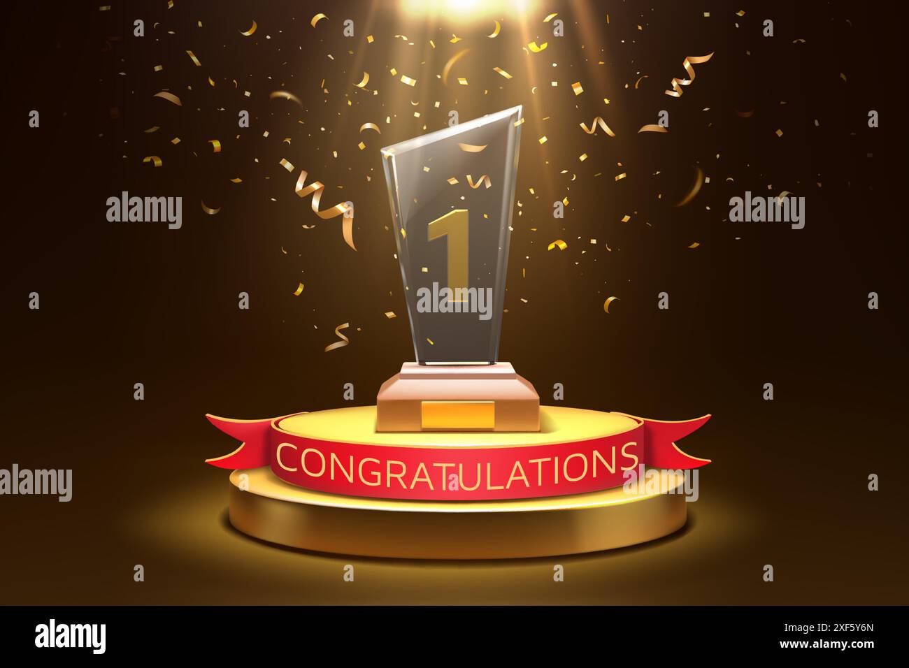 Celebrate winning gold medal Stock Vector Images - Alamy