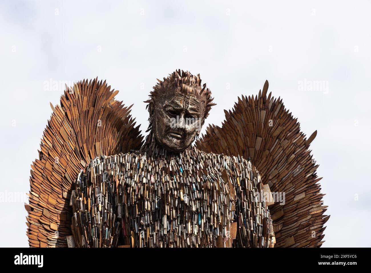 The Knife Angel statue unveiled in the High Street of Southend on Sea ...
