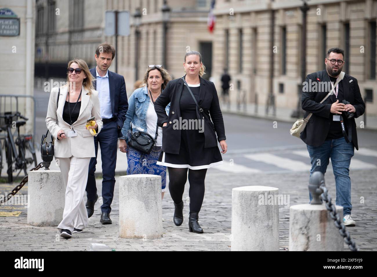 Mathilde Panot arrives for a welcoming day at the National Assembly in ...